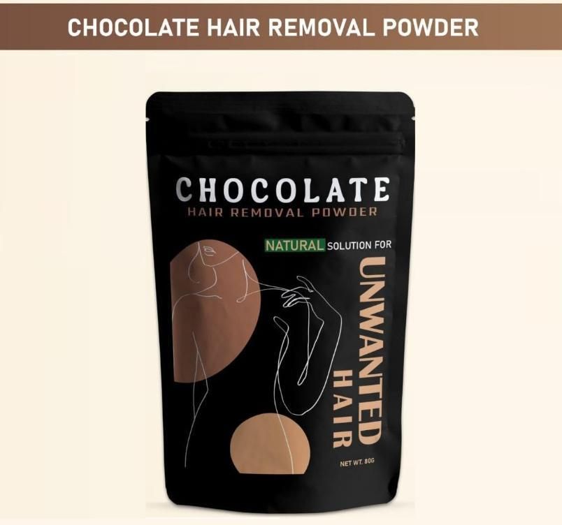 Chocolate Hair Removal Wax Powder – Smooth & Gentle Formula (108 g ...